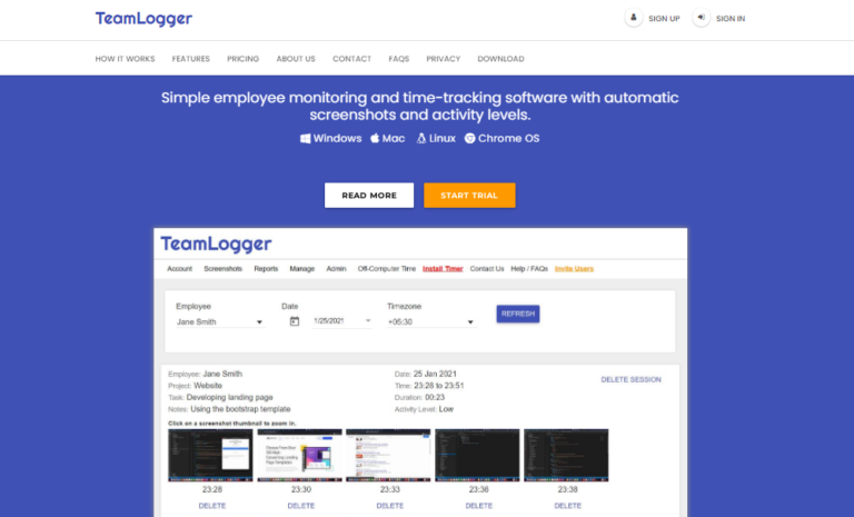 Employee Monitoring Software with Screenshots | Monitask