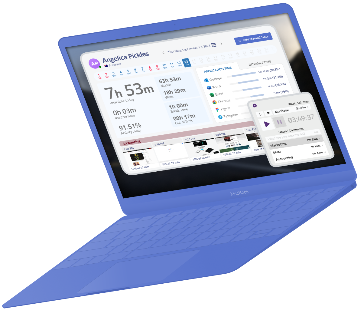 Online time-sheets | Monitask