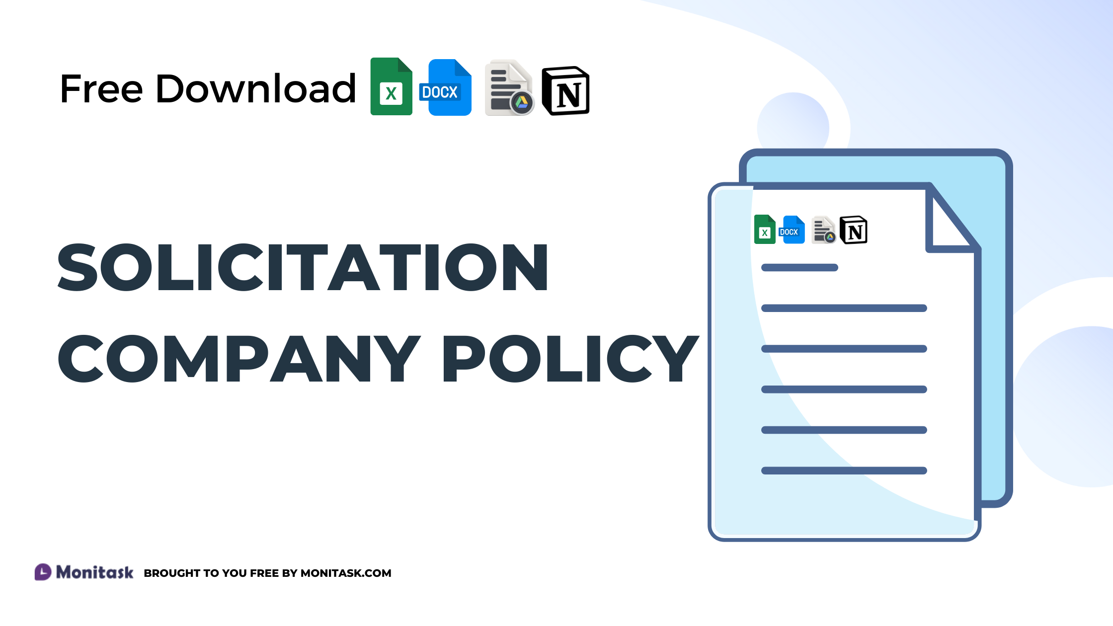 Solicitation Company Policy | Monitask