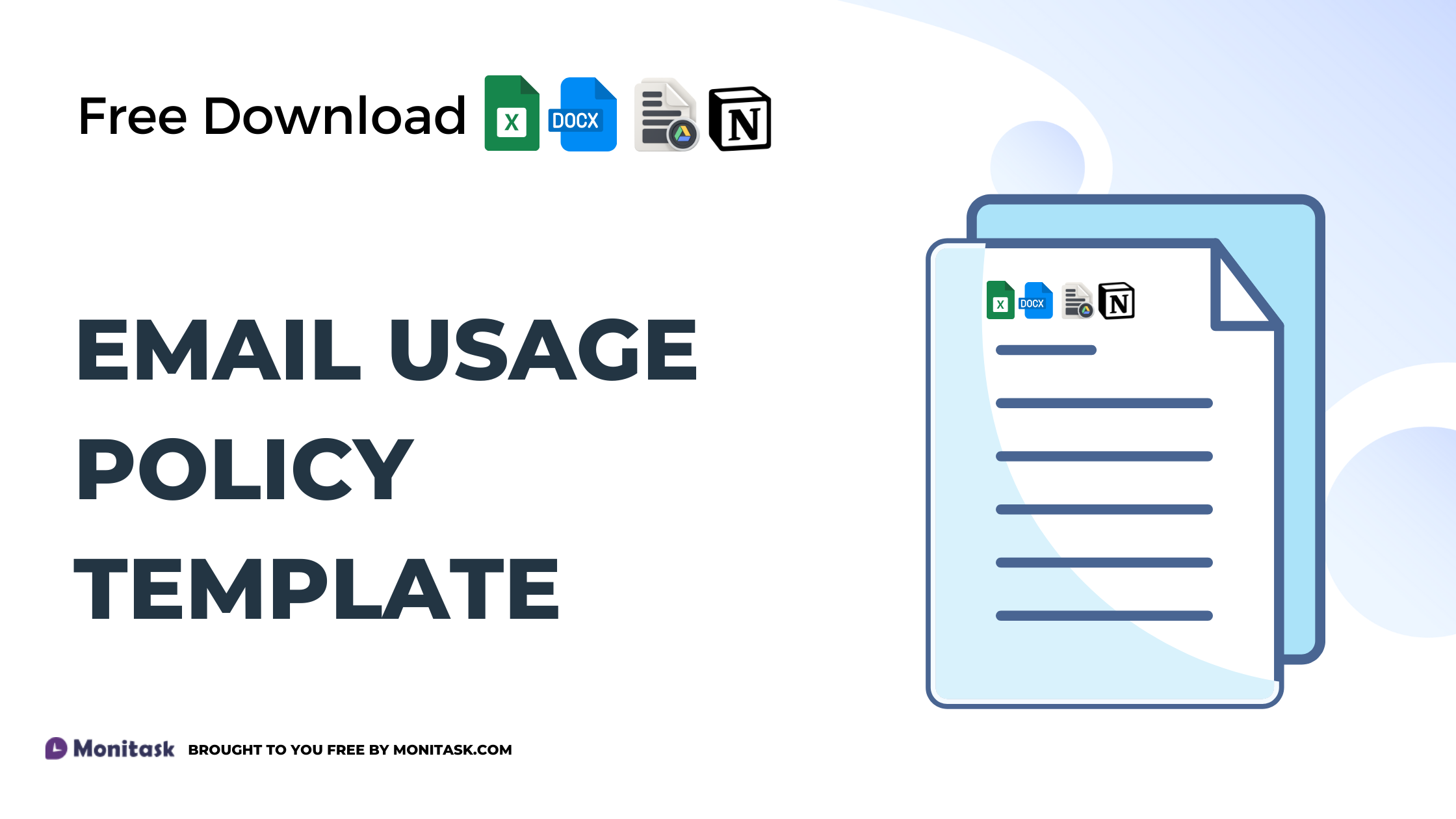 Email Usage Policy Template | Monitask