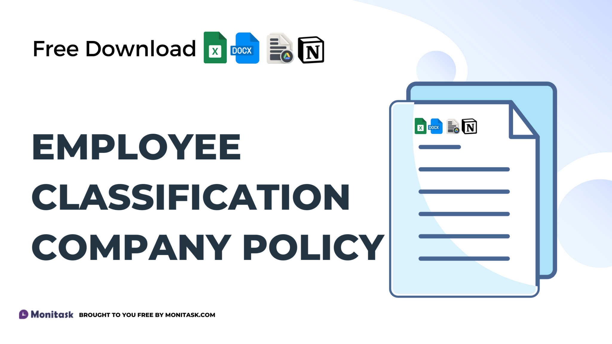 Employee Classification Company Policy | Monitask