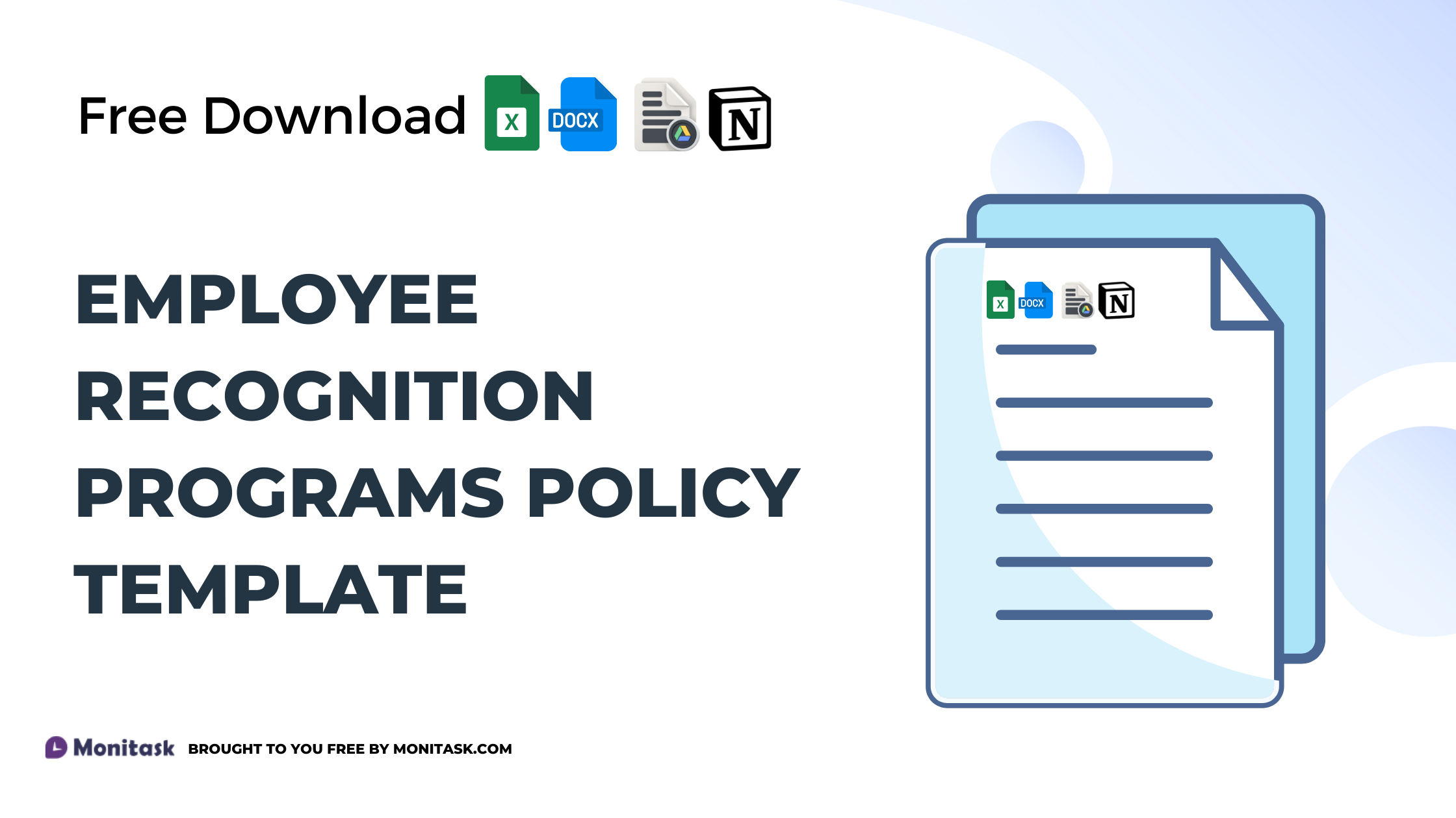 Employee Recognition Programs Policy Template | Monitask