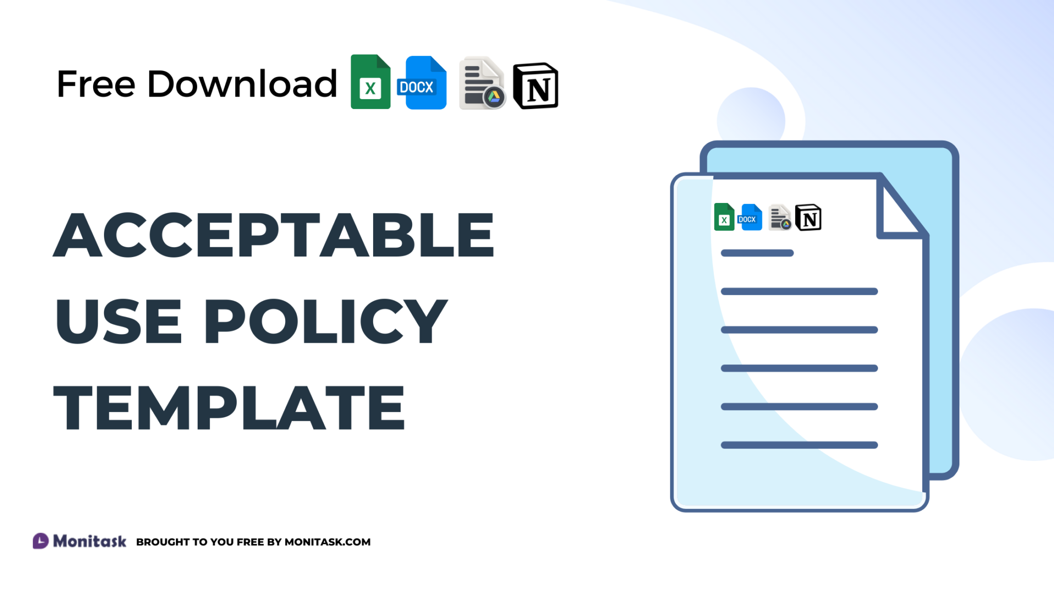 Acceptable Use Policy Template | Monitask